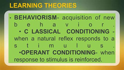 Learning Theories Related To Educational Technology Pptx Education