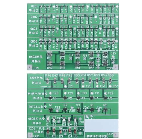 Soldering Practice Smd Smt 0201 0402 0603 0805 Leds Board Diy Kit Elec Sm Components