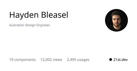 Hayden Bleasel 21stdev Discover Share And Craft Ui Components