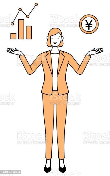 Dxing Perforwomance 및 판매 개선의 이미지를 안내하는 정장을 입은 사업가의 간단한 선 그리기 그림 개발에 대한