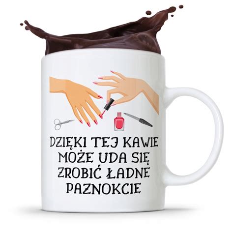 KUBEK PREZENT DLA KOSMETYCZKI ŁADNE PAZNOKCIE oficjalne archiwum Allegro