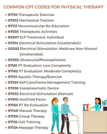 Cpt Code Physical Therapy Treatment