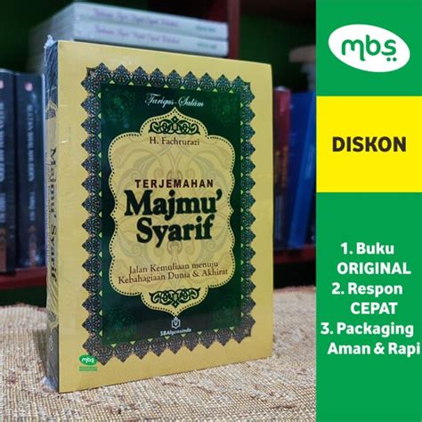 Jual BUKU TERJEMAHAN MAJMU SYARIF Jalan Kemuliaan Menuju Kebahagiaan
