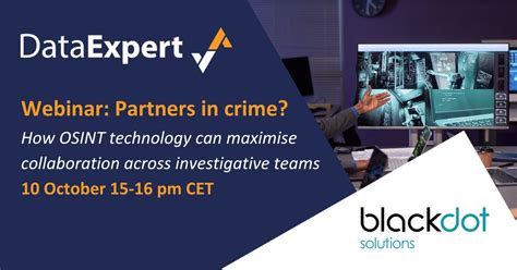 On Thursday 10 October We Are Hosting A Webinar Together With Blackdot Solutions Partners In