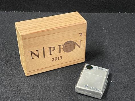 【傷や汚れあり】kf0509 37i Nippon 2013 Hope Zippo オイルライター 2012年製 シルバー色 ジッポ 喫煙