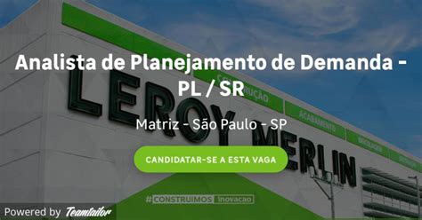 lucas sales da silva on linkedin analista de planejamento de demanda pl sr leroy merlin