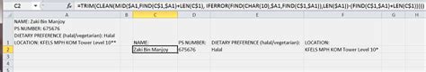 Microsoft Excel Split Information In Single Cell To Multiple Cells Super User