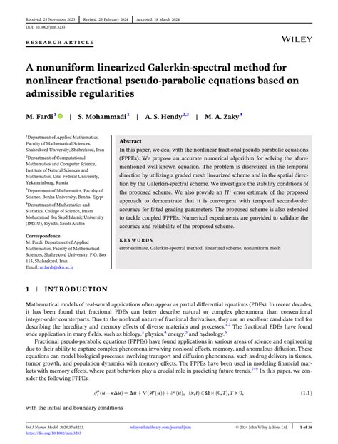 A Nonuniform Linearized Galerkin‐spectral Method For Nonlinear Fractional Pseudo‐parabolic
