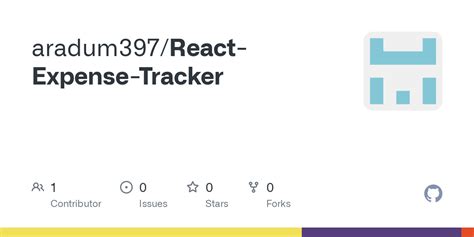 Github Aradum397react Expense Tracker