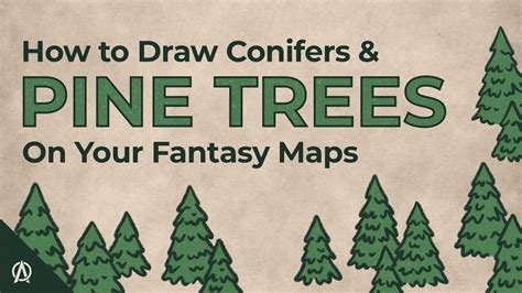 How To Draw Pine Conifer Trees On Fantasy Maps