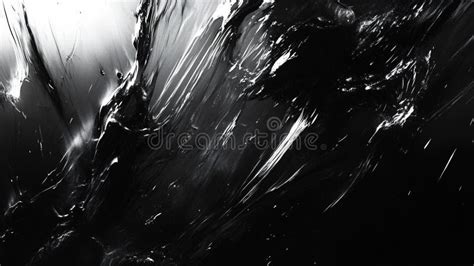 Abstract Artwork Showcasing Dynamic Fluid Patterns In Black And White Tones Generative Ai Stock