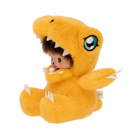 Agumon Plush Digimon X Monchhichi Anniversary Collaboration Digimon