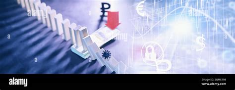 Business Concept The Depreciation Of The National Currency Of Russia