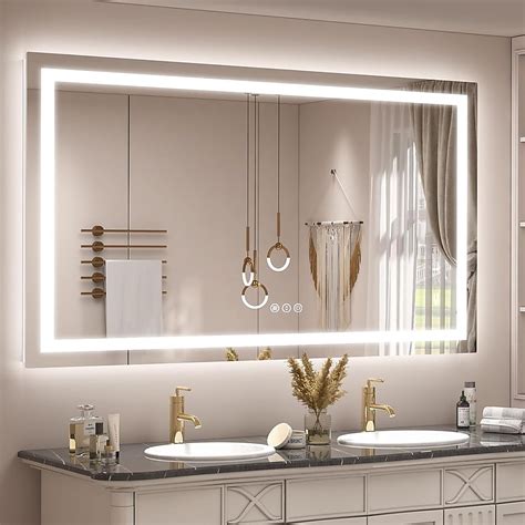 Blisstyle Premium 30 In X 55 In Polished Frameless Rectangle Dimmable