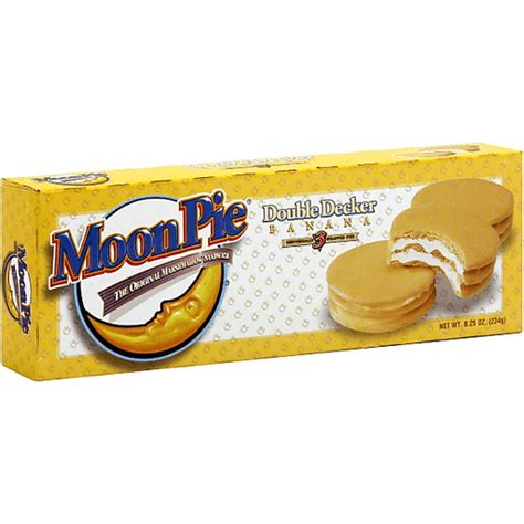 Moon Pie Individually Wrapped Pies Double Decker Banana Sheet And Cut