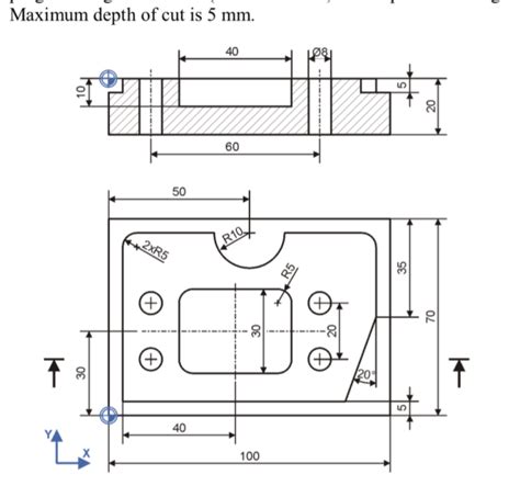 Solved Gcode For The Given Diagram Write Gcode And Test It