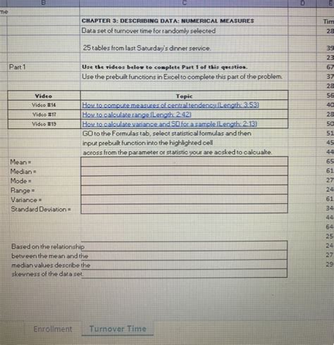 Solved Me Chapter 3 Describing Data Numerical Measures Tim