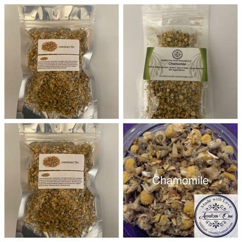 Organic Chamomile Matricaria Chamomilla Etsy Chamomile Tea Organic
