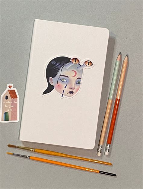 Alien Sticker Sci Fi Sticker Design Alien Being Etsy