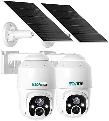 Amazon WOOLINK 2PCS 4MP Solar Security Camera Wireless Outdoor 2