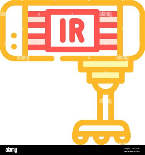 Infrared Waves Equipment Color Icon Vector Illustration Stock Vector