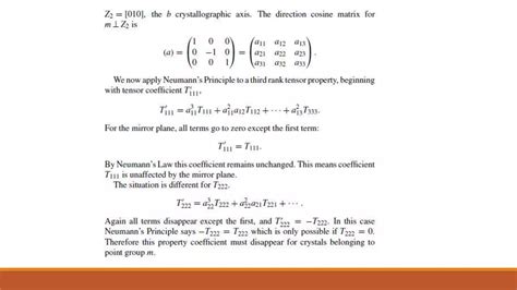 tensors and physical properties ppt