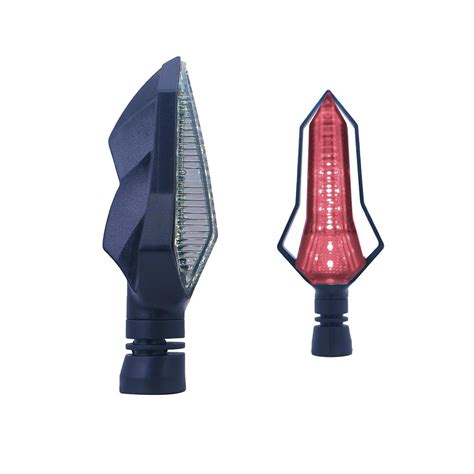 Direccionales Led Secuencial Rasen Rs Dir 0053 Rojo Tipo Silueta