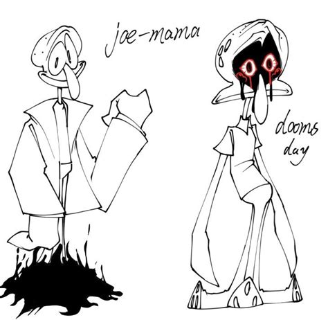 Squidward Joe Mama And Doomsday In 2022 Funkin Doomsday Squidward