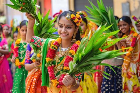 Premium Photo Indian Gudi Padwa Festival Celebration