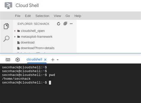Mobile Platform Hacking WAN Through Google Cloud Shell Secnhack