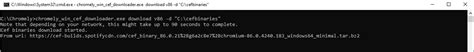 howto download cef binaries using the downloader windows only