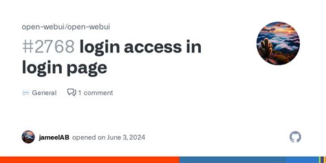 Login Access In Login Page · Open Webui Open Webui · Discussion 2768
