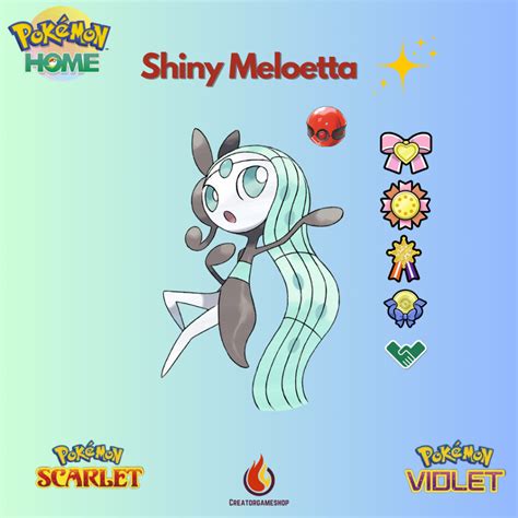 Pokemon Scarlet And Violet Event Pokemon Shiny Meloetta Shopee Thailand