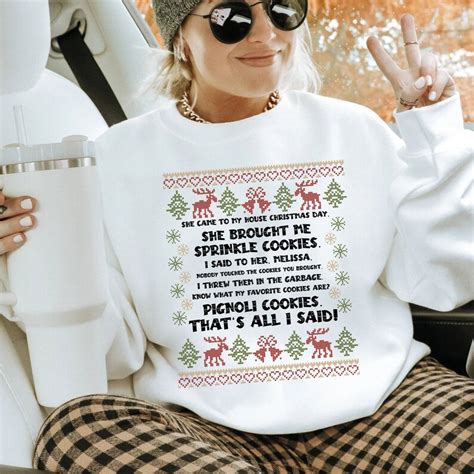 She Brought Me Sprinkle Cookies Ugly Christmas Sweater Etsy
