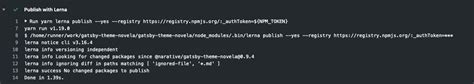 github action for lerna publish detached head despite git checkout
