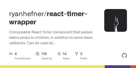 Github Ryanhefnerreact Timer Wrapper Composable React Timer