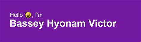 Hyonam99 Bassey Hyonam Victor · Github