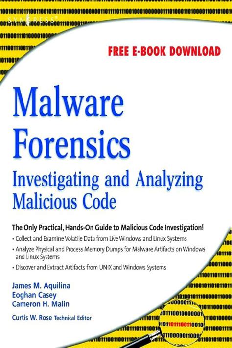 PDF Malware Forensics Investigating And Analyzing Malicious Code By Cameron H Malin Eoghan