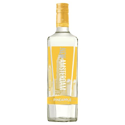 New Amsterdam Pineapple Flavored Vodka 750ml Glass Bottle