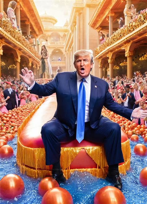 Trump Parade Float Stable Diffusion Online