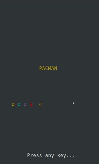Terminal Game 리눅스 Cli 환경에서 Pac Man