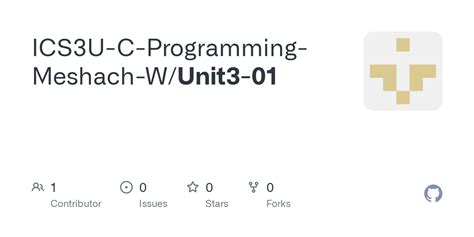 Github Ics3u C Programming Meshach Wunit3 01