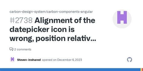 Alignment Of The Datepicker Icon Is Wrong Position Relative Is Missing