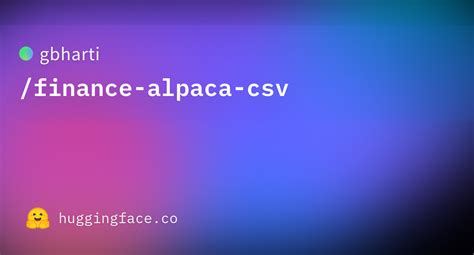 Gbhartifinance Alpaca Csv At Main