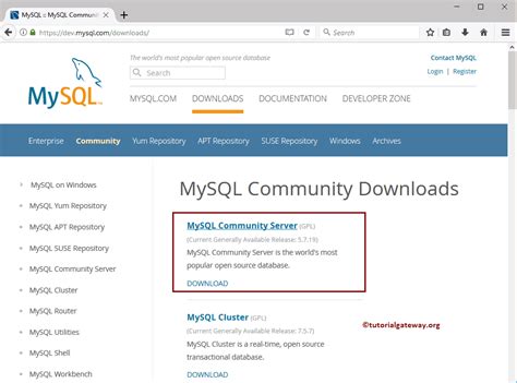 How To Download Mysql For Windows