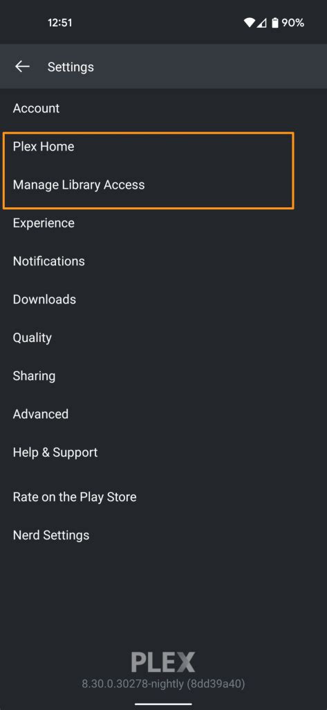 Managing Library Access Plex Support