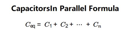 Capacitors In Parallel Calculator