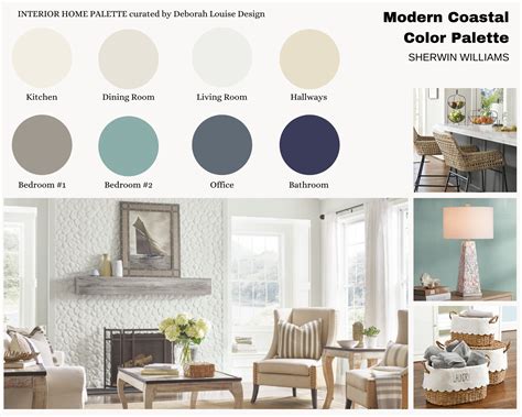 Coastal Color Palettes Coastal Paint Colors House Color Palettes My