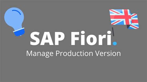 SAP Fiori Manage Production Version YouTube