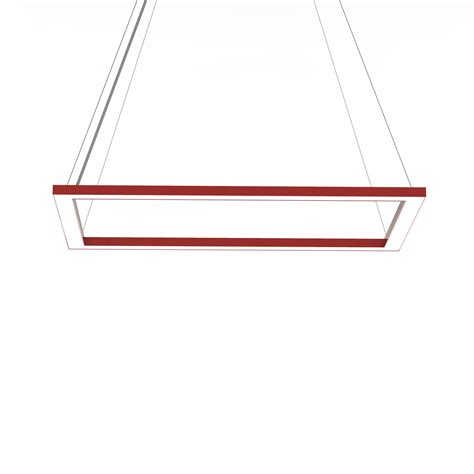 Lumicom Floor Suspension Strip Led 38w M 4000k Métal Rouge